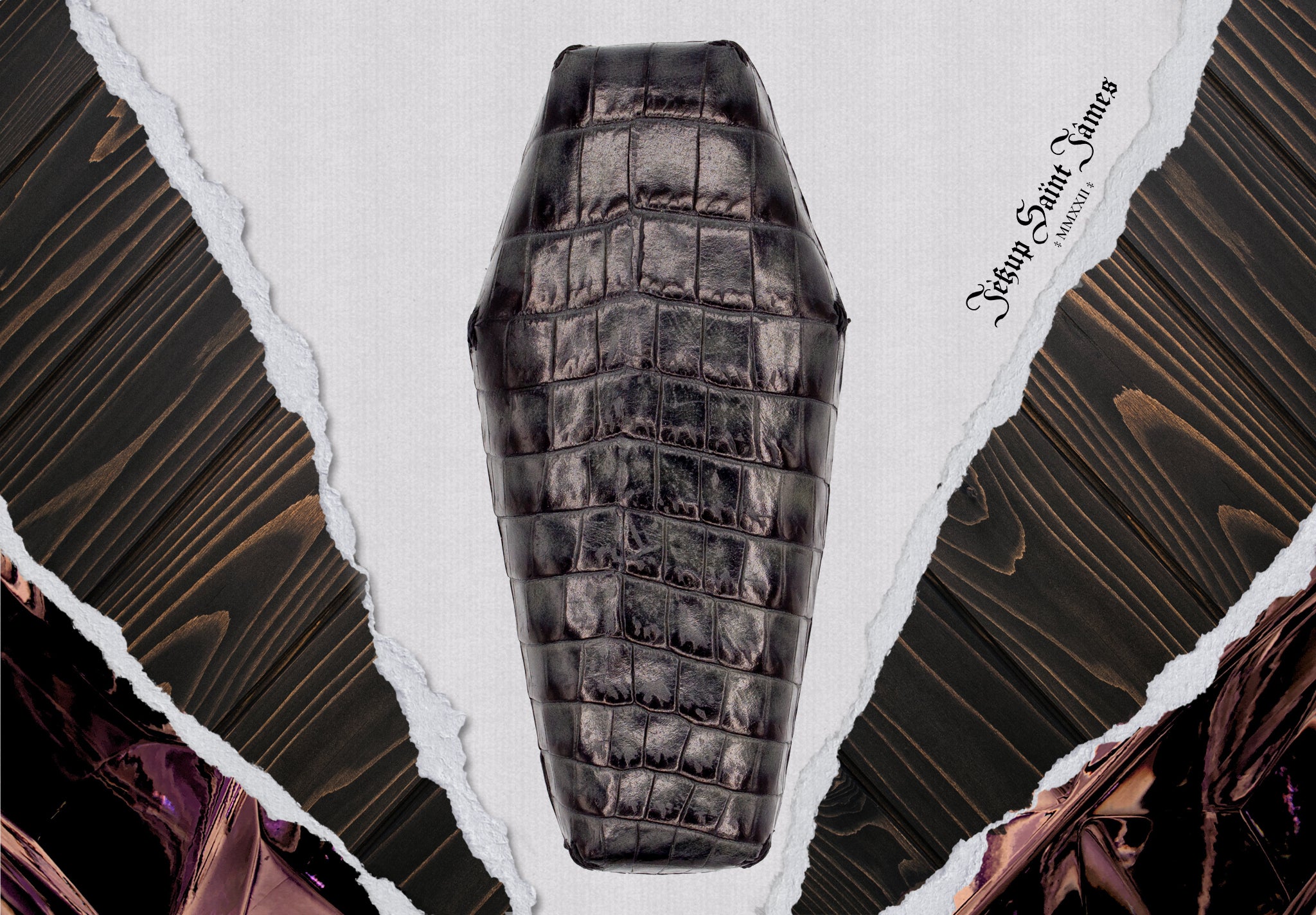 Rolim: Leather Coffin Box - Aged Black Multi – Jessup Saint James